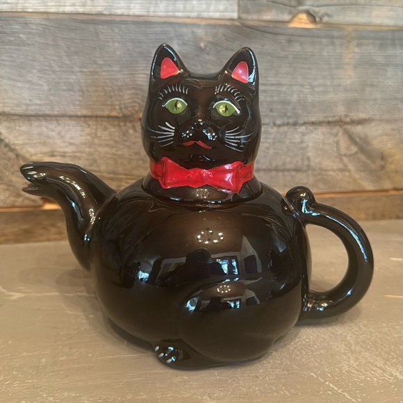 Shafford | Dining | Shafford Vintage Black Cat Small Teapot | Poshmark